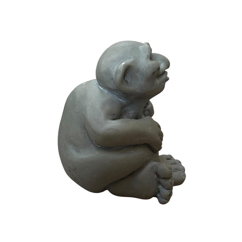 Vintage K Mcguire Miniature Seated Garden Troll Figurine Fairy Garden 3 ...