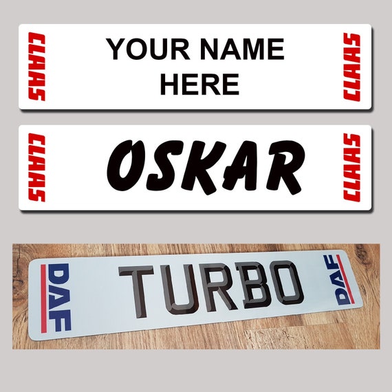 Claas Tractor Trucker Sign / Show Plate MTP Name Plate | Etsy