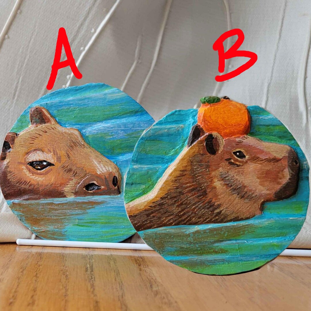 Capybara 3D Wood-carved Paintings - Etsy