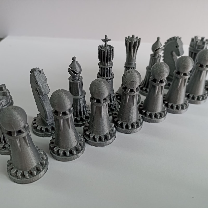3d Printed Chess Set - Etsy