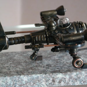 Steampunk Metal Aircraft, Plane Sculpture, Steampunk Machine, Vintage ...