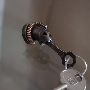 Steampunk Skull Piston, Alien Piston Keychain, Piston Connecting Rod ...