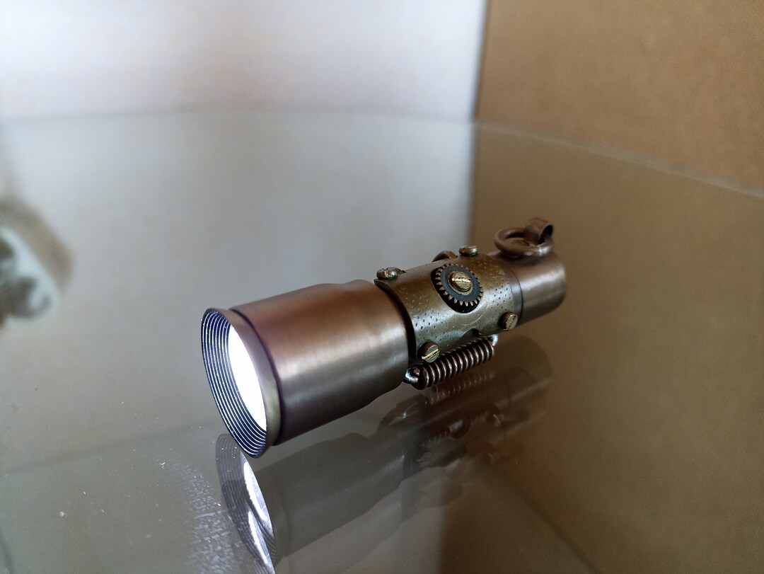 Steampunk Flashlight, Copper Torch Flashlight, LED Torchlight - Etsy