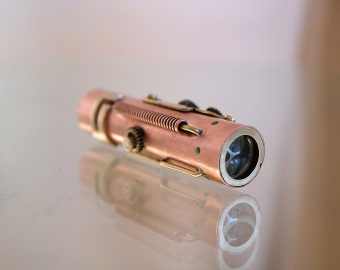 Steampunk Flashlight, Copper Torch Flashlight, LED Torchlight - Etsy