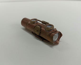 Steampunk Flashlight, Copper Torch Flashlight, LED Torchlight - Etsy