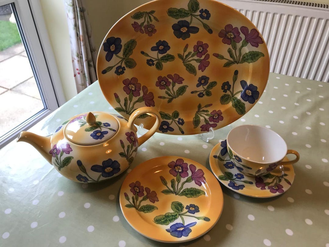 Poole Pottery Primula Pattern Tea Set. - Etsy UK