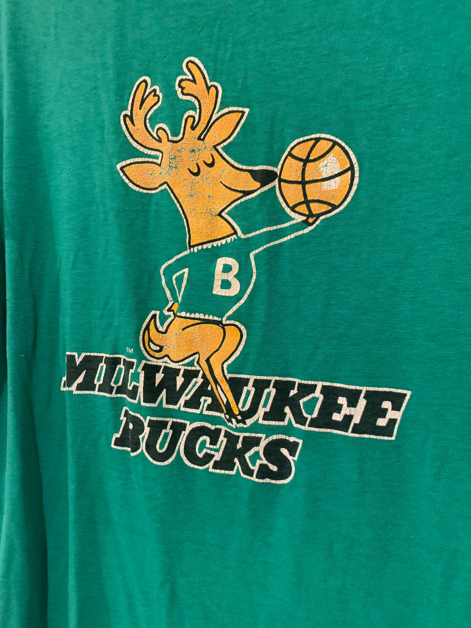 Rare vintage 70s 80s Milwaukee Bucks logo de la chemise 7 - Etsy France