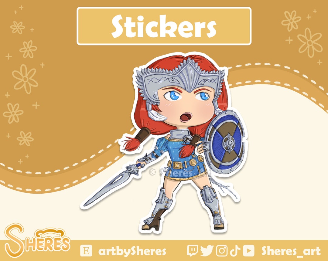 Valkyrie Black Desert MMORPG BDO Die Cut Sticker - Etsy