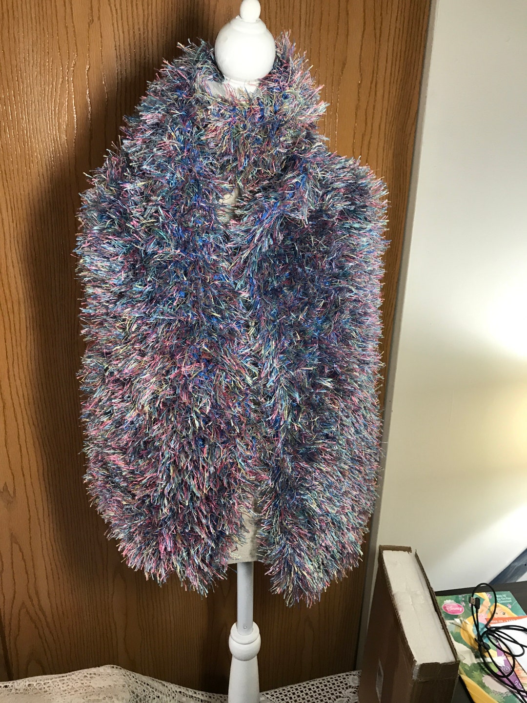 Pastels From Turkey Furry Scarf - Etsy