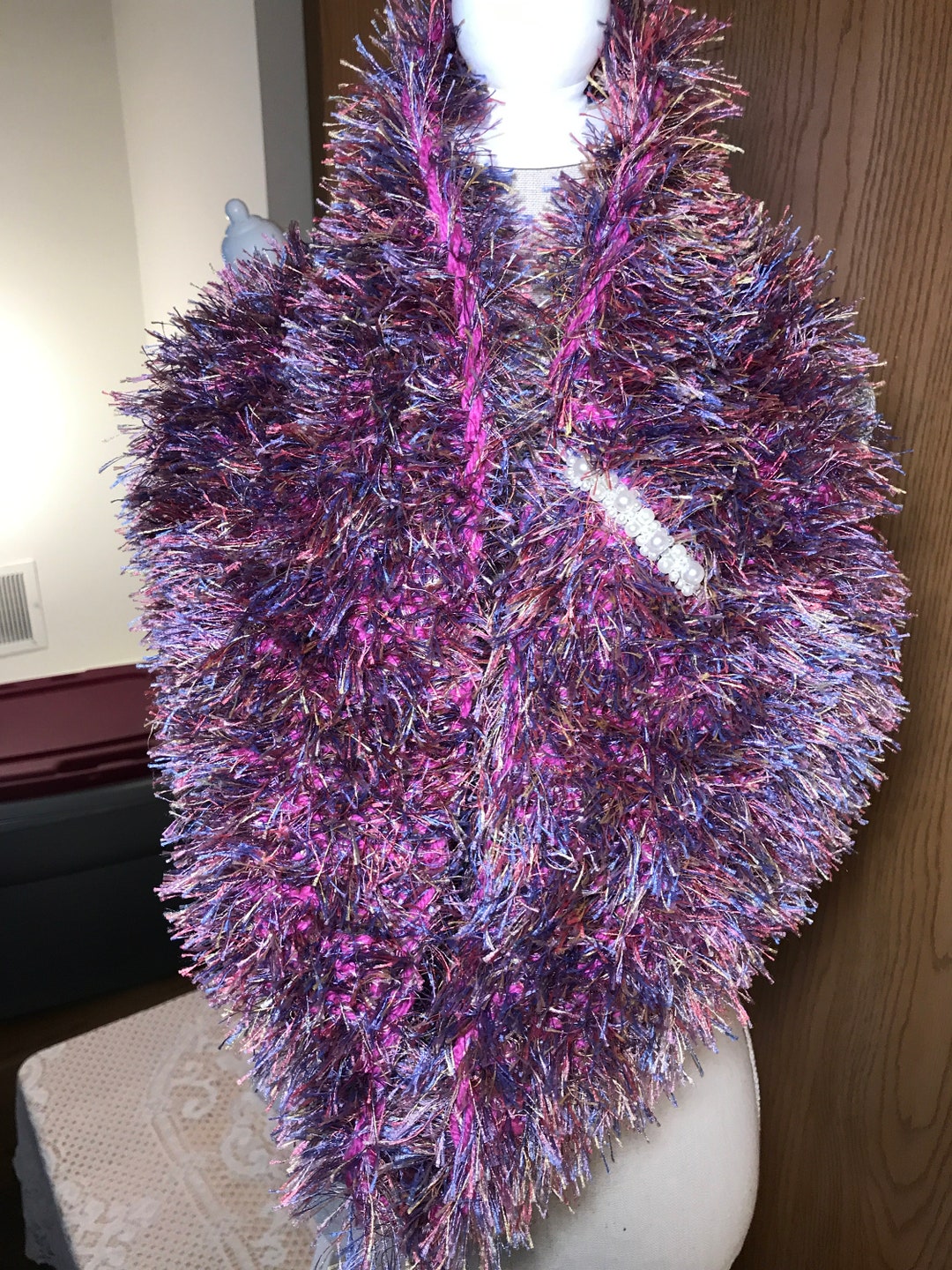 Purple Ombré Furry Infinity Scarf - Etsy