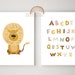 Set of 2 Poster, Lion Poster, Alphabet Poster, Baby Room Poster ...