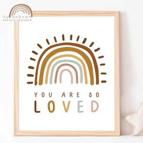 Rainbow Wall Decor Print Baby Room Poster Nursery Print Art - Etsy
