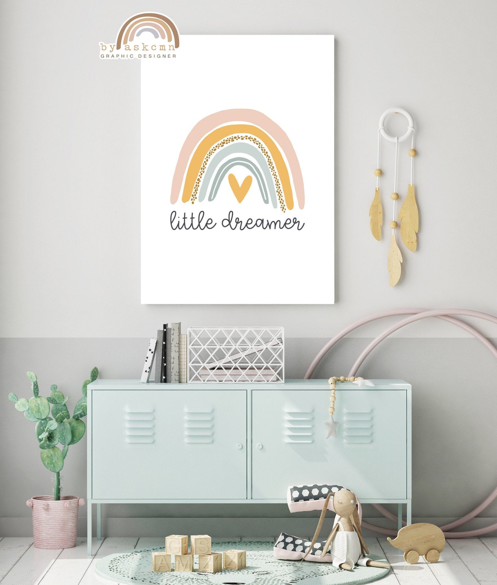 Rainbow Wall Decor Print Baby Room Poster Nursery Print Art - Etsy