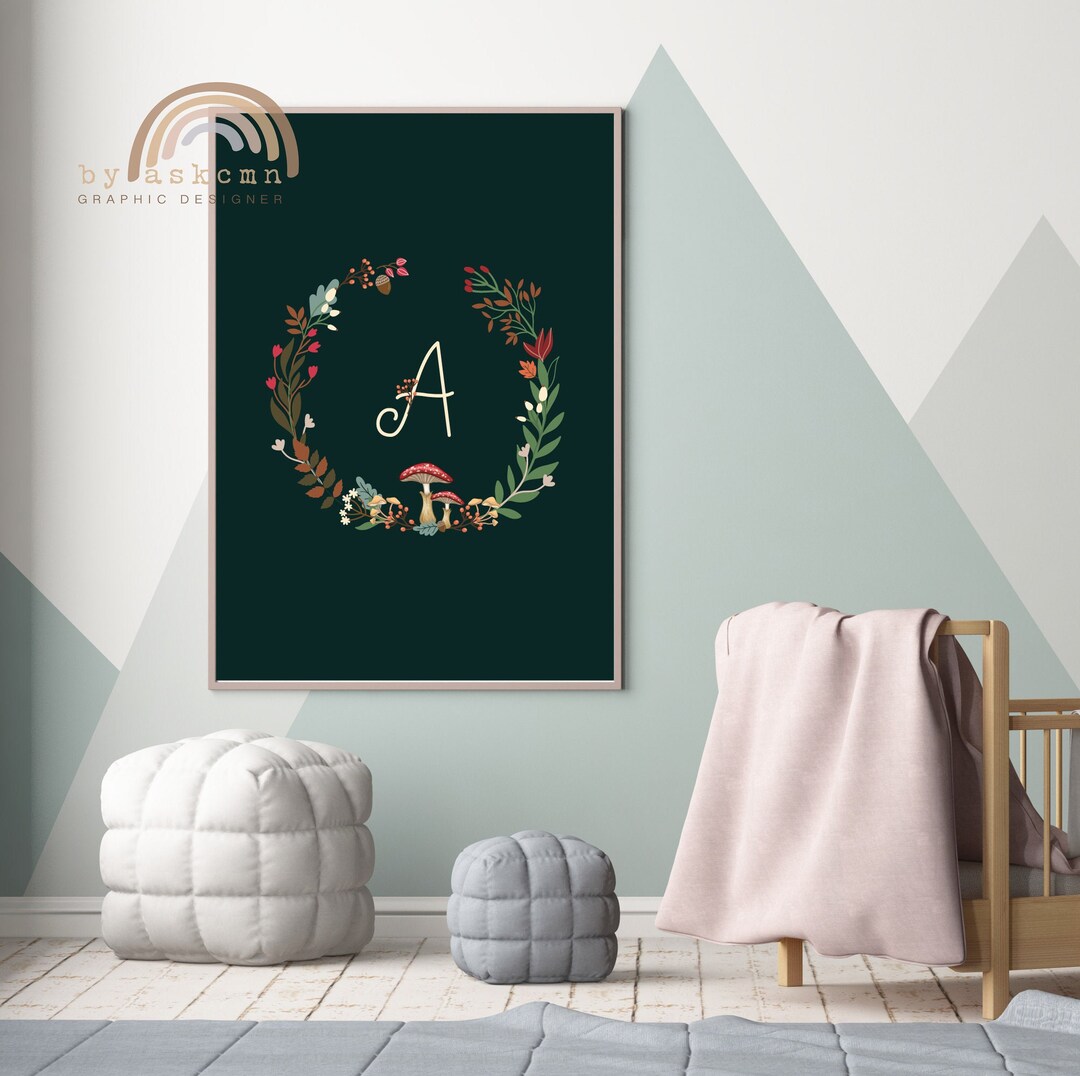 Custom Printable Letter, Letter Wall Decor, Nursery Wall Decor, Baby ...