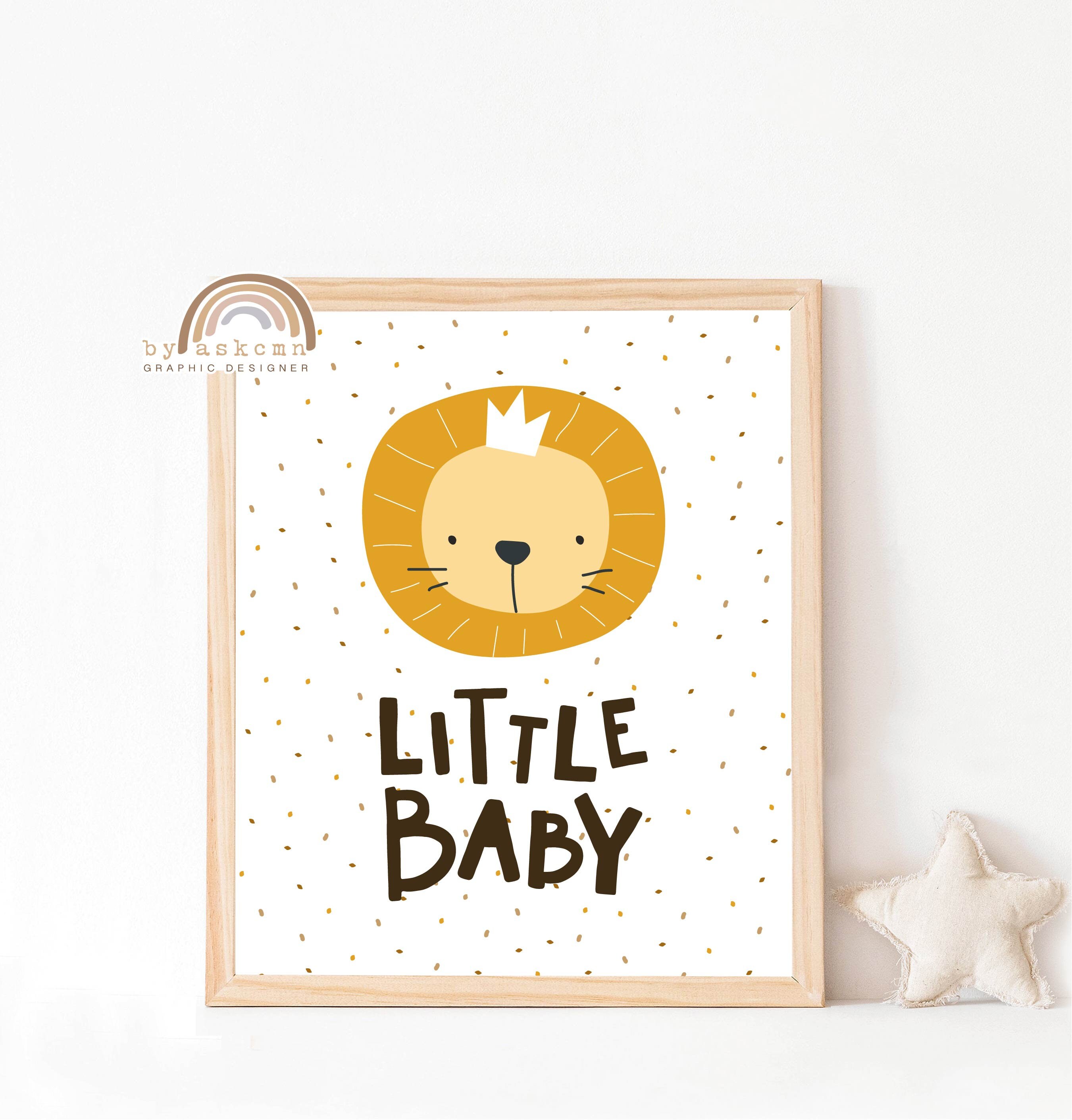 Nursery Wall Art, Lôve Poster, Baby Room Poster, Jungle Nursery Art ...