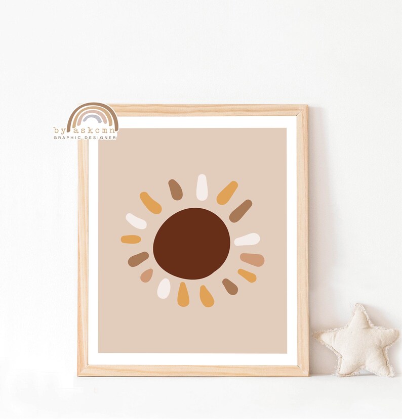 Living Room Art Print, Baby Room Poster, Neutral Nursery Decor, Boho ...