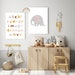 Set of 2 Poster, Elephant Poster, Alphabet Poster, Baby Room Poster ...