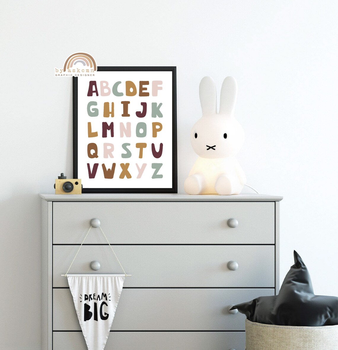 Alphabet Nursery Wall Art, Baby Room Poster, Wall Art Prints, Kids Room ...