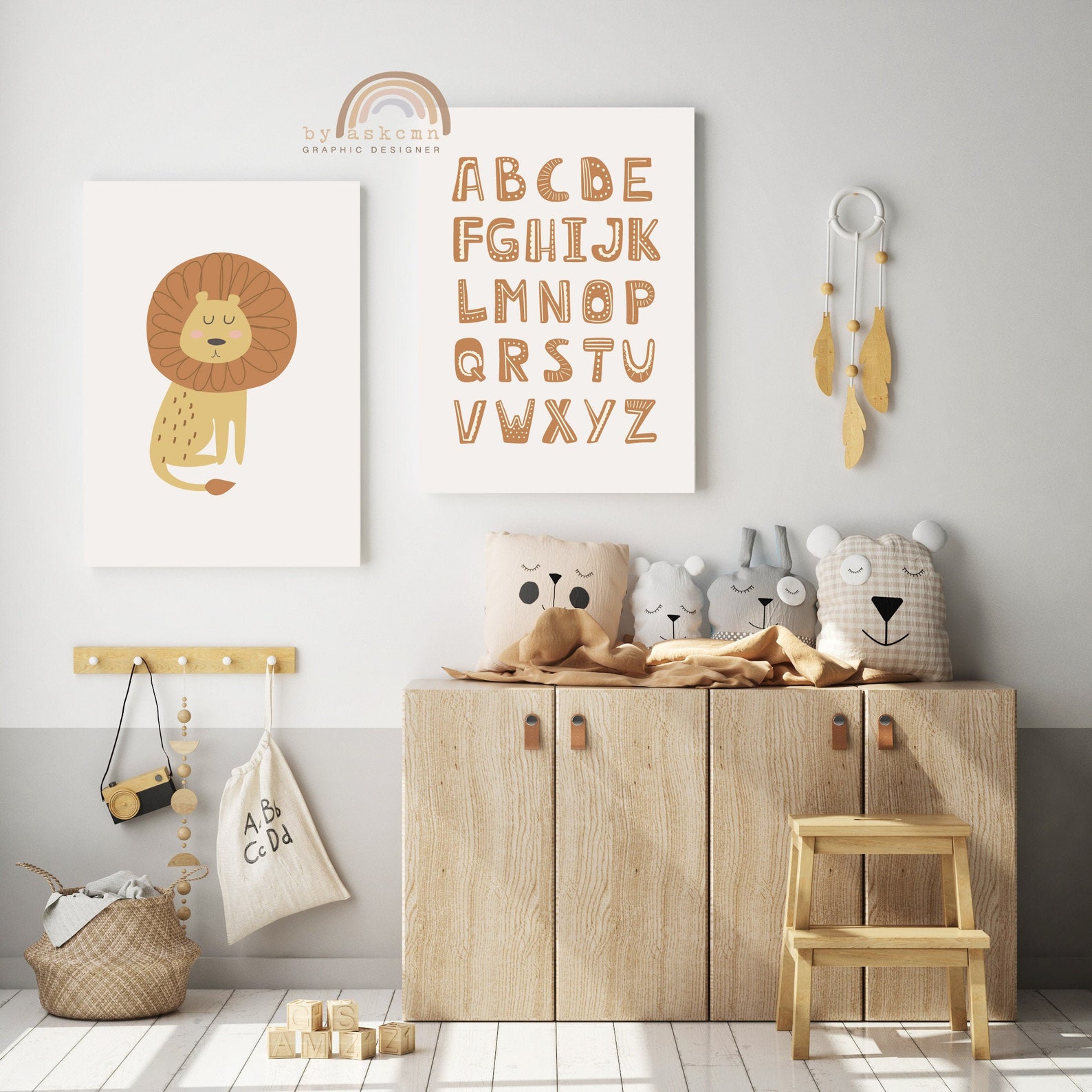 Alphabet Nursery Print, Baby Room Poster, Animals Prints for Nursery ...