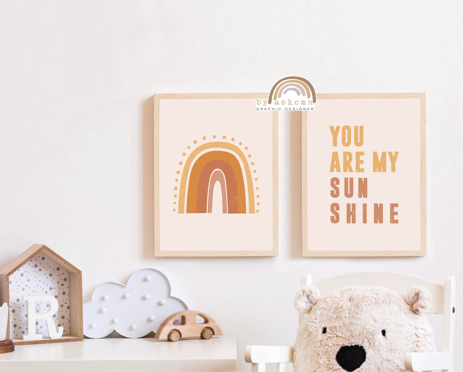 You Are My Sunshine Pastel Nursery Decor Nursery Wall Art - Etsy