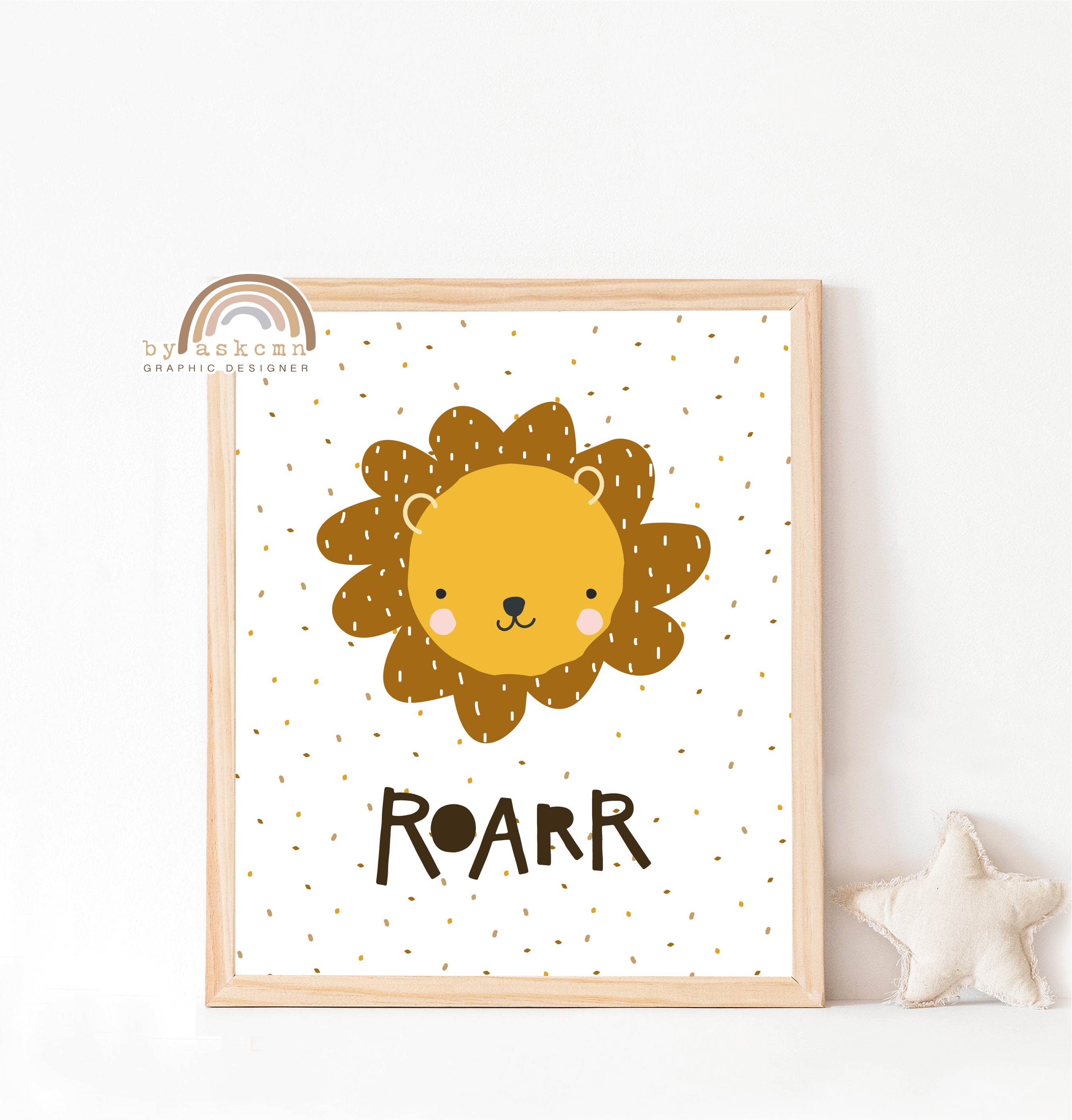Nursery Wall Art, Lôve Poster, Baby Room Poster, Jungle Nursery Art ...