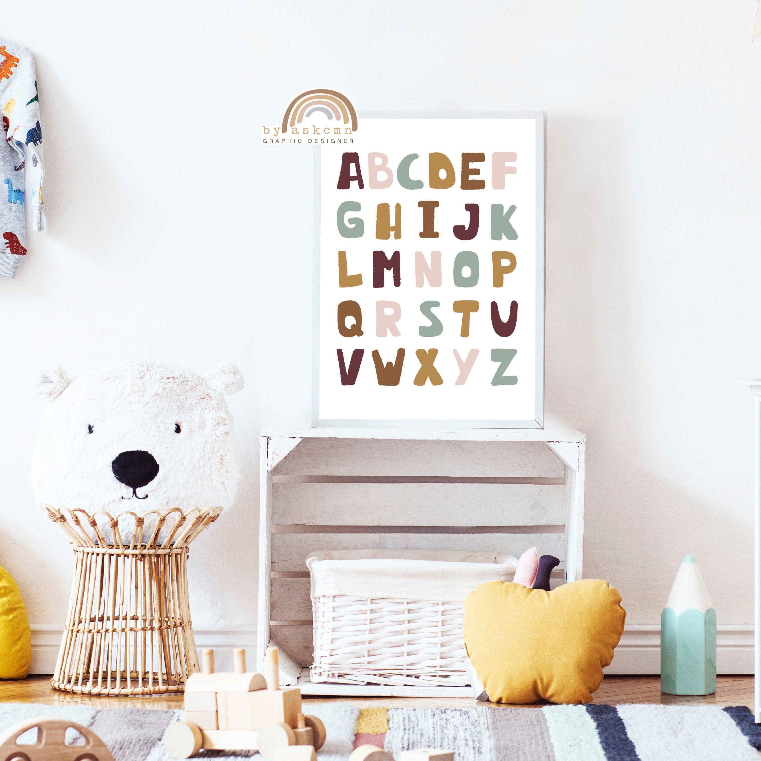 Alphabet Nursery Wall Art Baby Room Poster Wall Art Prints - Etsy