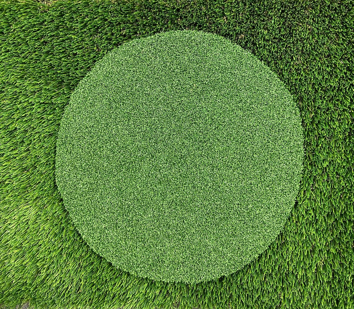 2pack - Round Grass Mat Ll Placemat Ll Artificial Grass Placemats Ll ...