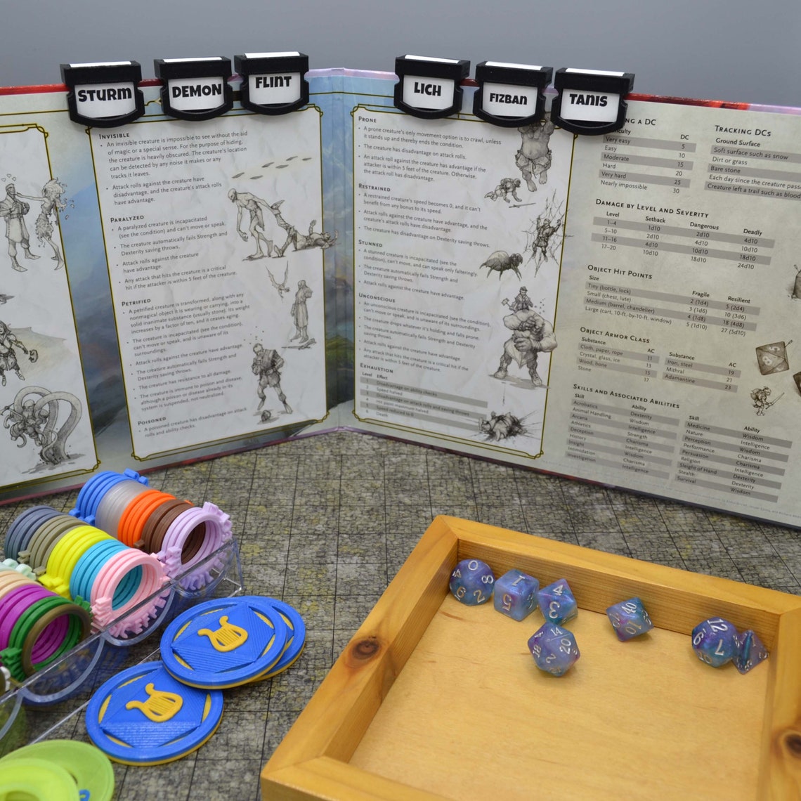 Initiative Tracker for Dungeons and Dragons Pathfinder and | Etsy