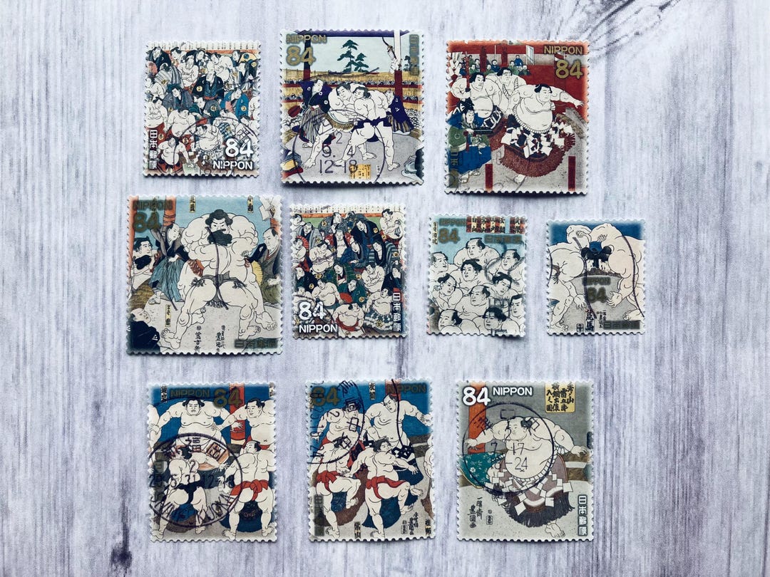 Japan 2021 Sumo Wrestler Series -complete Used Postage Stamp Set ...