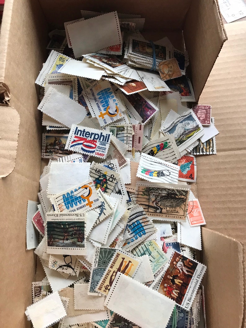 USA Postage Stamp Lot -package of 25 Used, Mixed Stamps for Stamp ...