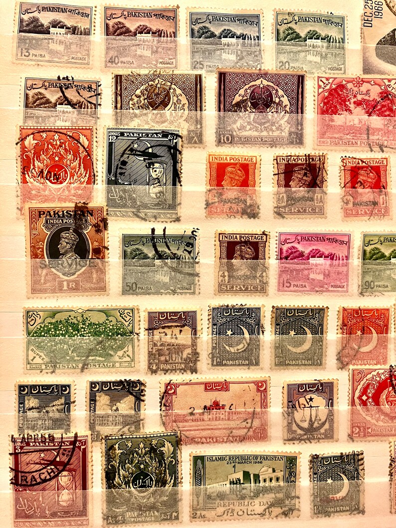 Vintage Pakistan Postage Stamps Stamps for Stamp Collecting, History ...