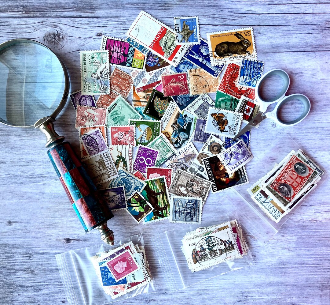 Worldwide Vintage Postage Stamps - Used, off Paper, No Duplicates, 50 ...