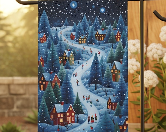 Winter Wonderland Small Garden Flag Festive Outdoor Decor for the ...