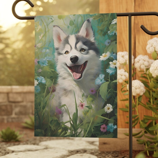 Siberian Husky Flag - Etsy