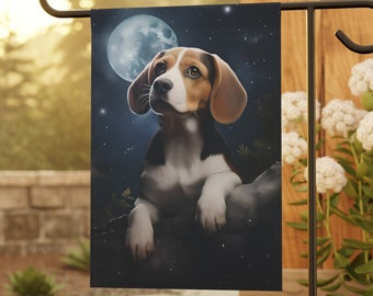 Golden Labrador Dog Flag, Winter Garden Flag, Dog Lovers Gift, Outdoor ...