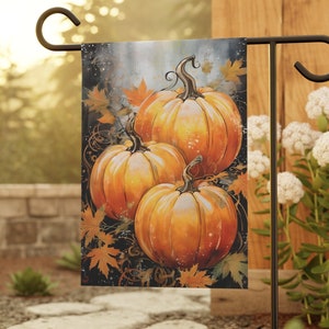 small outdoor fall flags