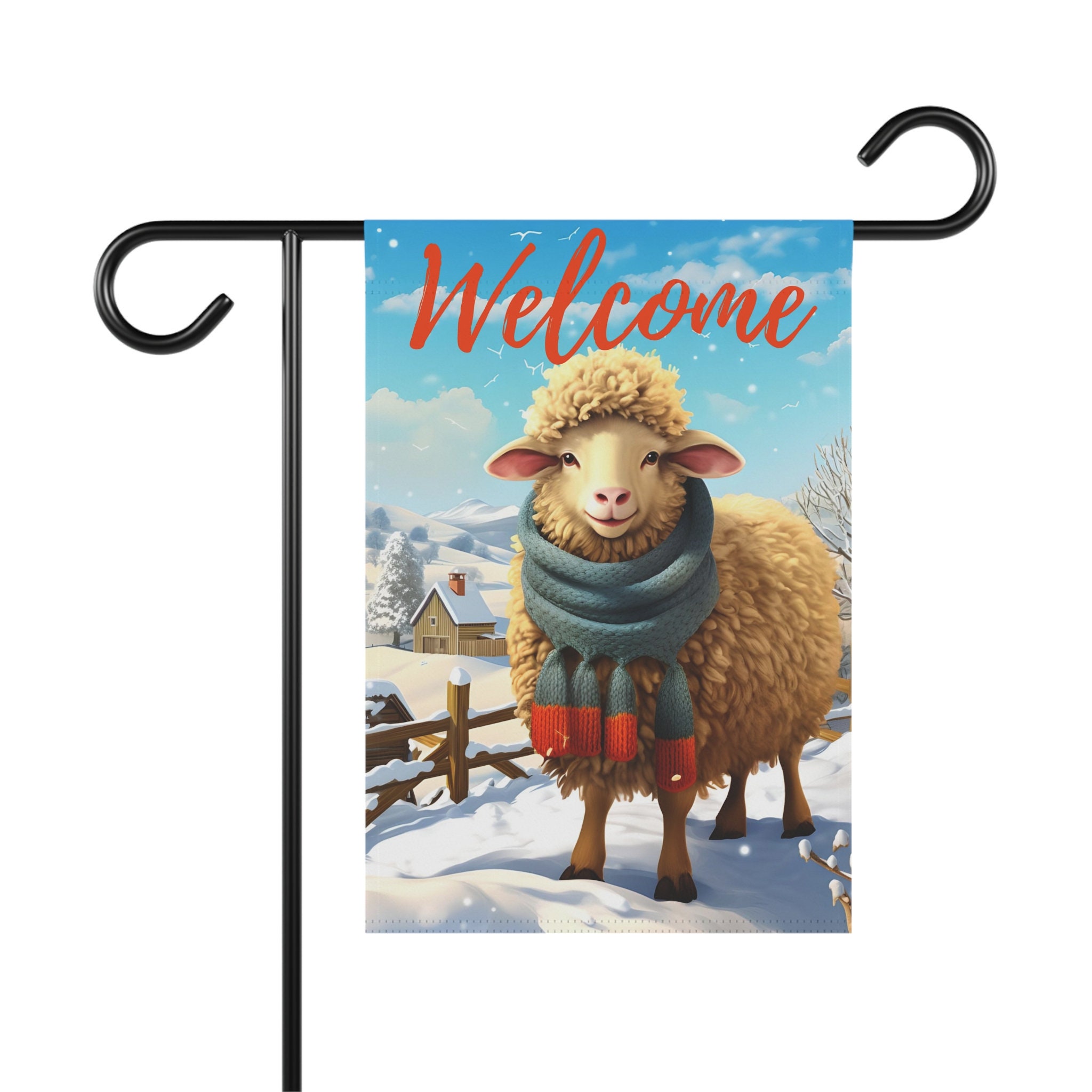 Sheep Welcome Winter Garden Flag sold by Alexander Kostenko | SKU ...