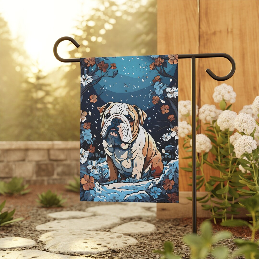 Adorable English Bulldog Garden Flag - Perfect for Bulldog Lovers ...