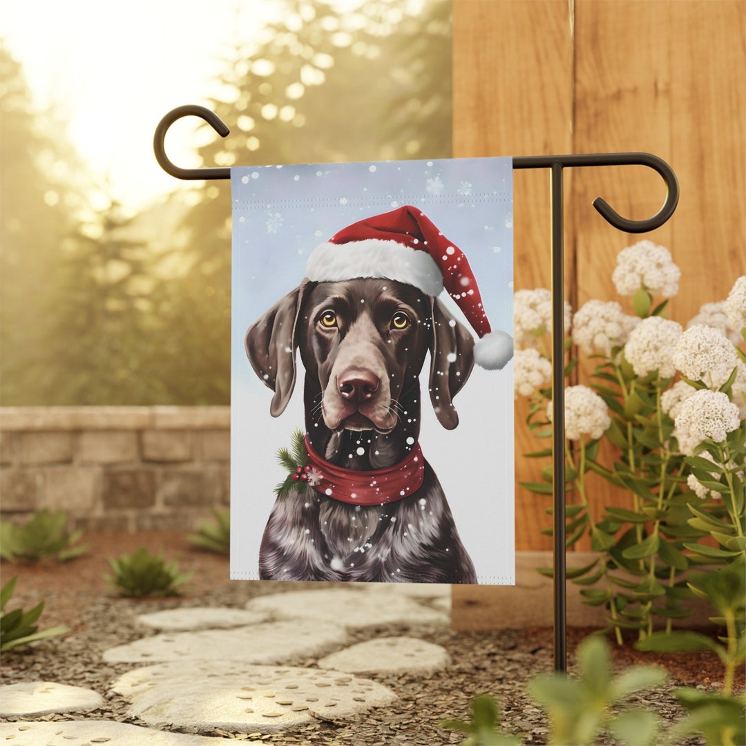 German Shorthaired Pointer Dog Flag, Small Garden Flag, Outdoor Decor ...