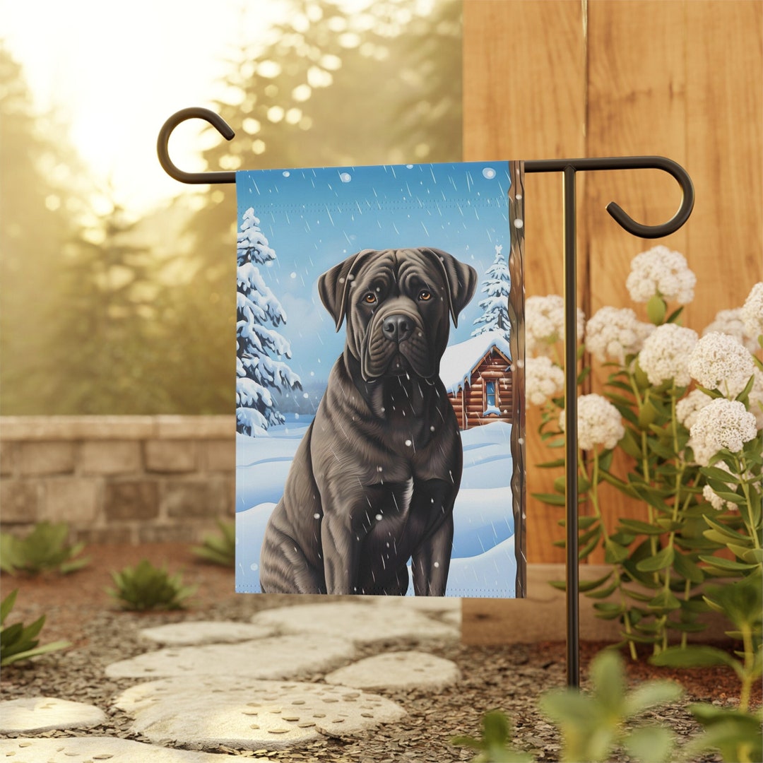 Celebrate the Season With a Winter Cane Corso Garden Flag - Etsy