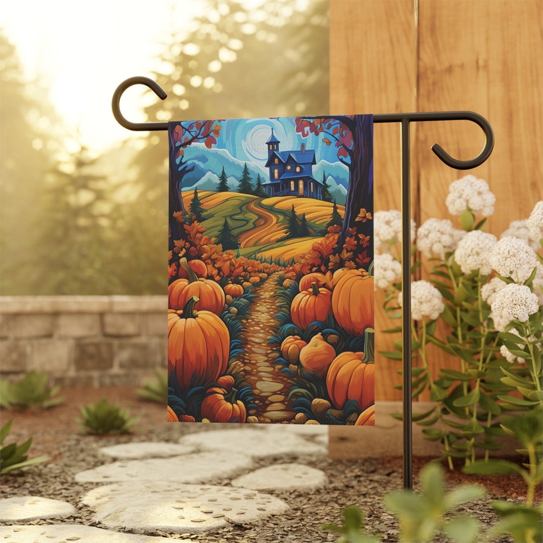 Custom Garden Flag Custom Pumpkin Fall Flag Autumn Flag - Etsy