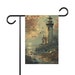 Whimsical Lighthouse in Spring Small Garden Flag Perfect Coastal Décor ...