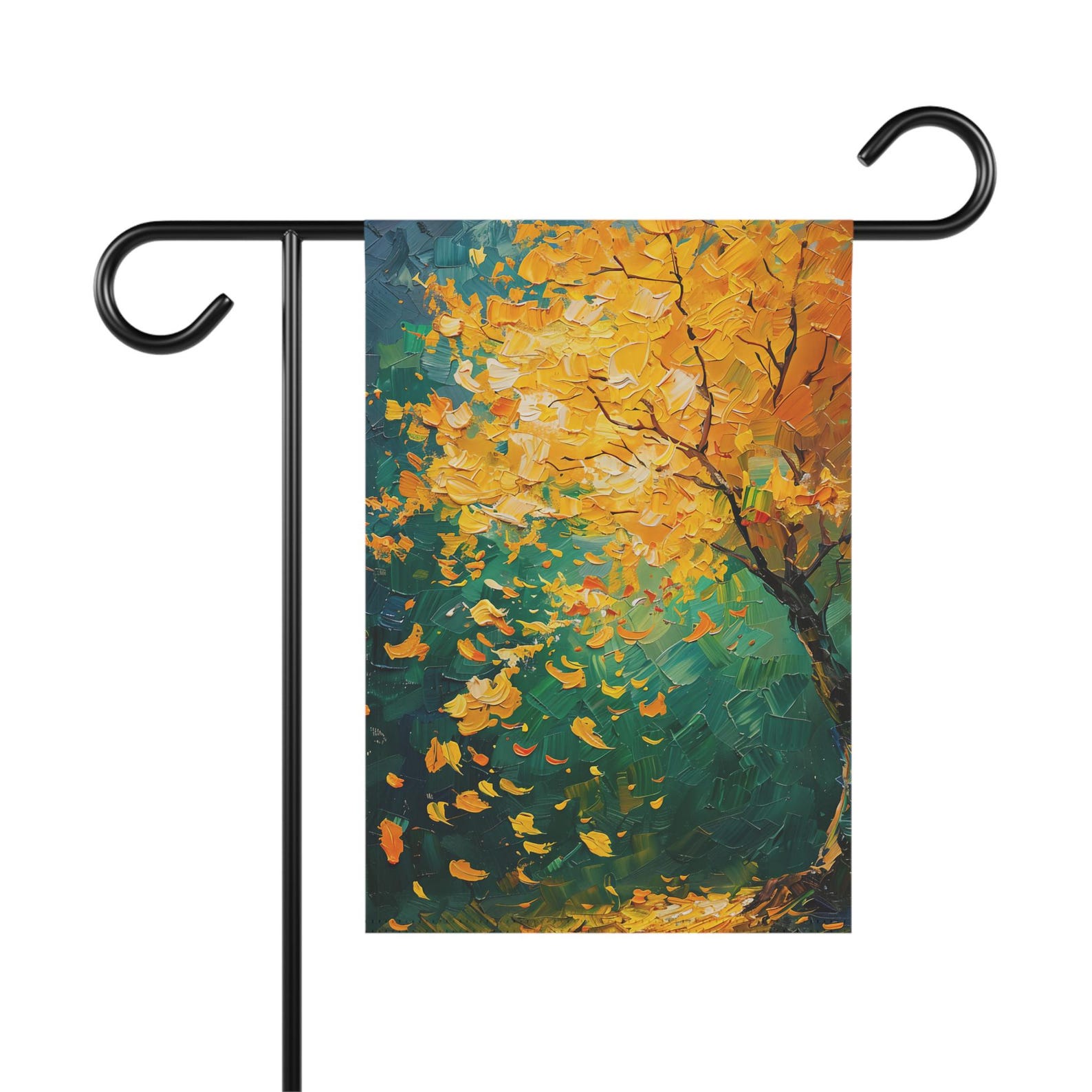 Fall Foliage Garden Decor, Autumn Tree With Falling Leaves Flag ...
