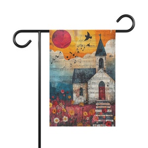 Lawn Flag With Church Design - Add Charm to Your Yard With This Small ...