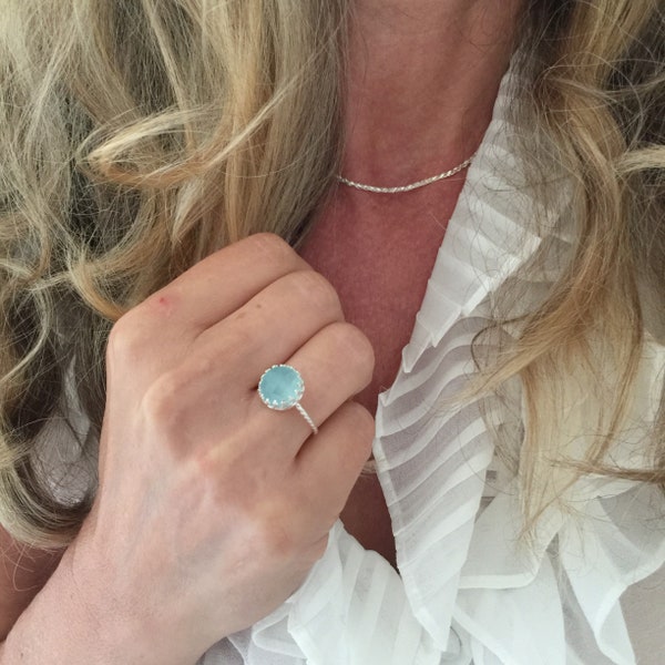Chalcedon ring - Etsy.de