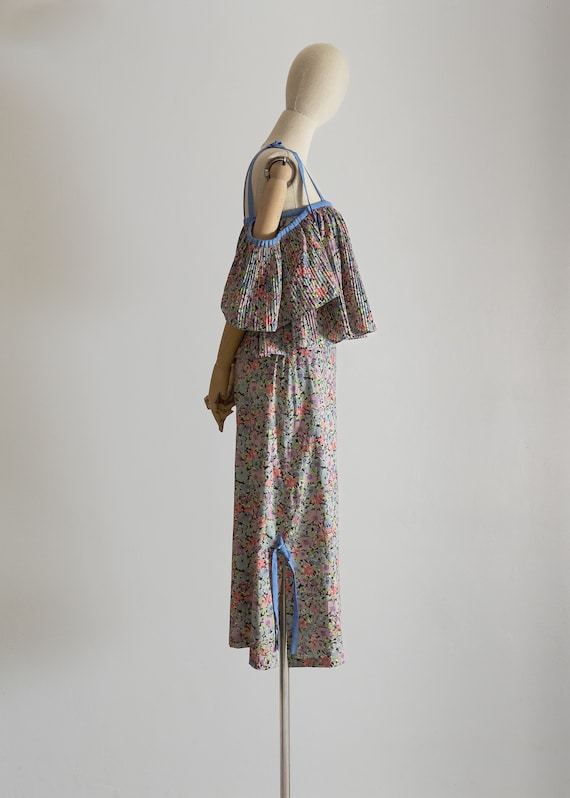 1970s Mandy Pothecary Liberty of London off-shoulder … - Gem