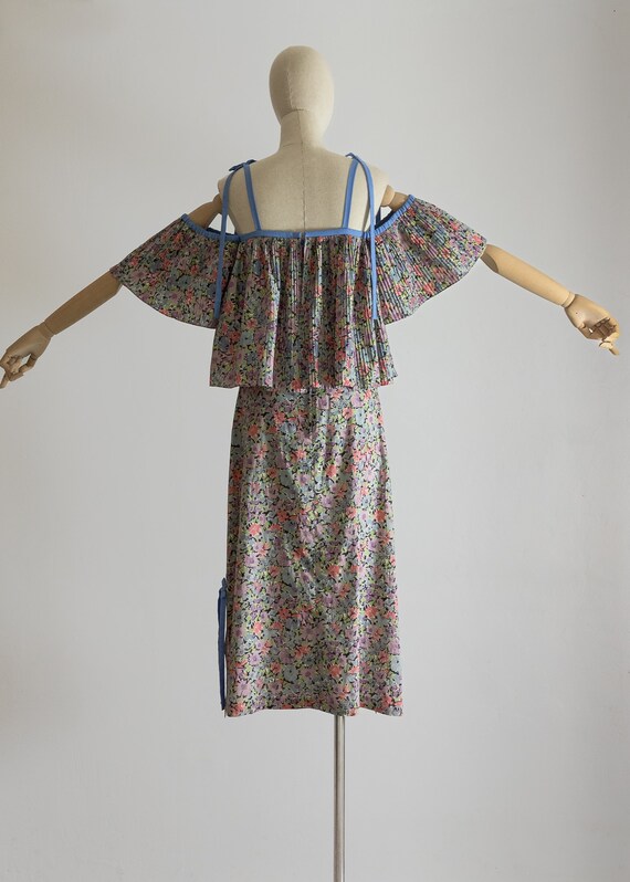 1970s Mandy Pothecary Liberty of London off-shoulder … - Gem