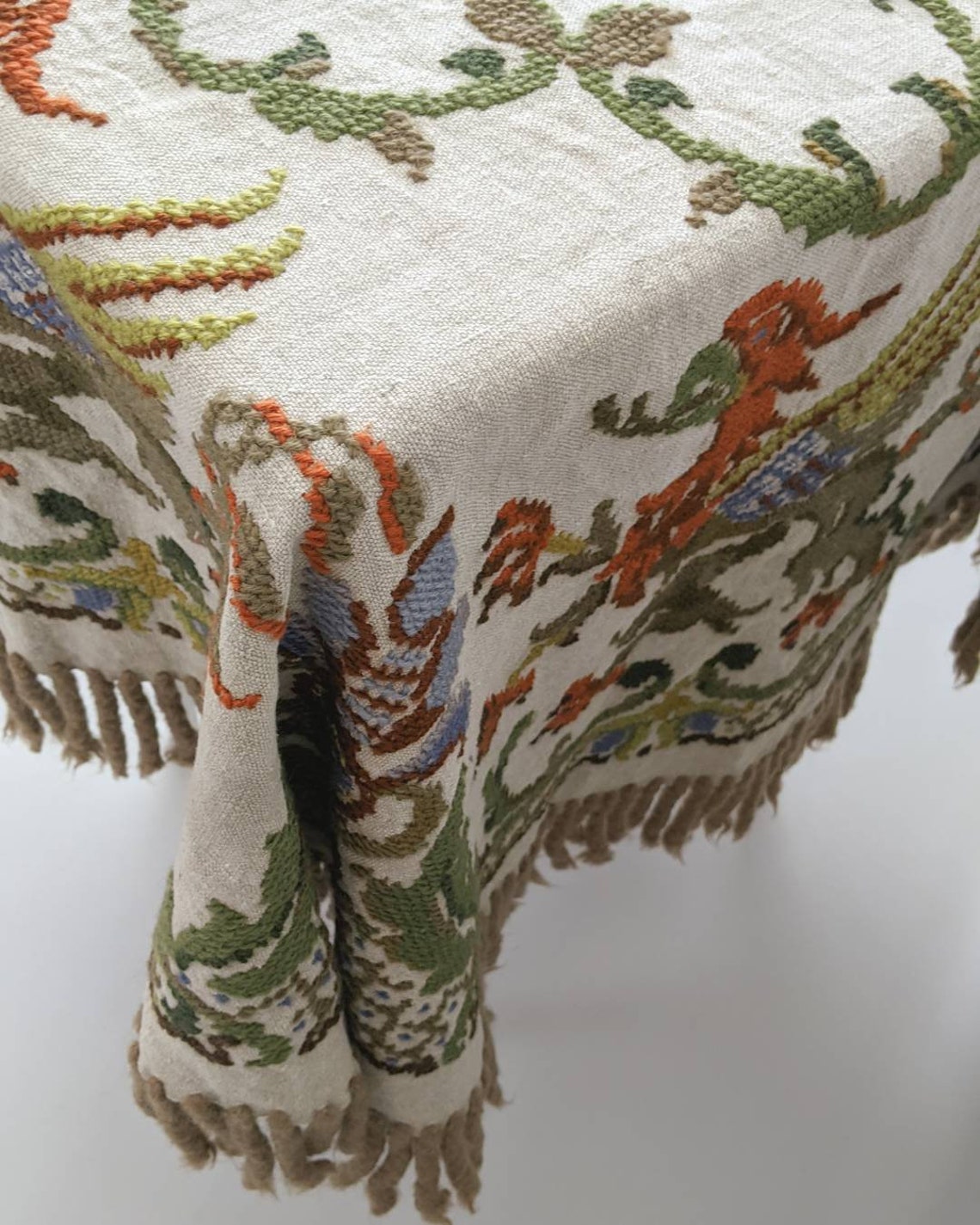 Griffons Medieval Dragons Antique Tablecloth Oval Tablecloth - Etsy