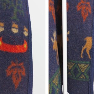 Vintage Pendleton Camp Blanket Wool/cotton Camel/midnight Moose/trees ...