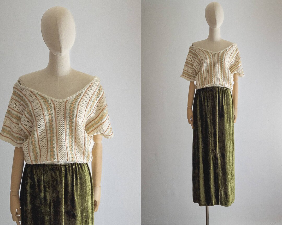 Openwork Knitted Top—neutral Knit That Has Hemstitching and Texture ...